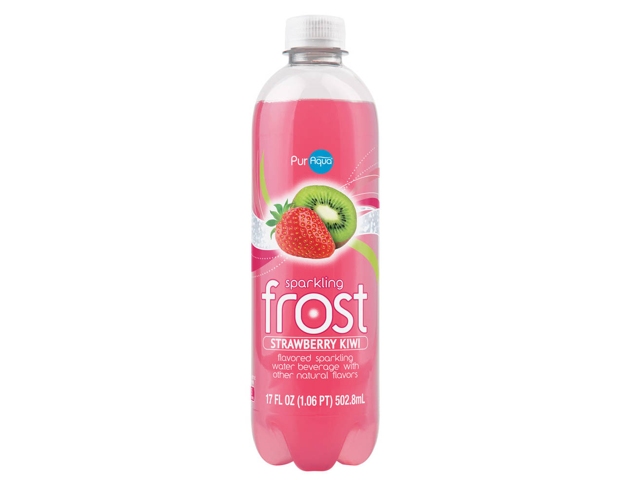 PurAqua Kiwi Strawberry Sparkling Flavored Frost Water, 17 fl oz